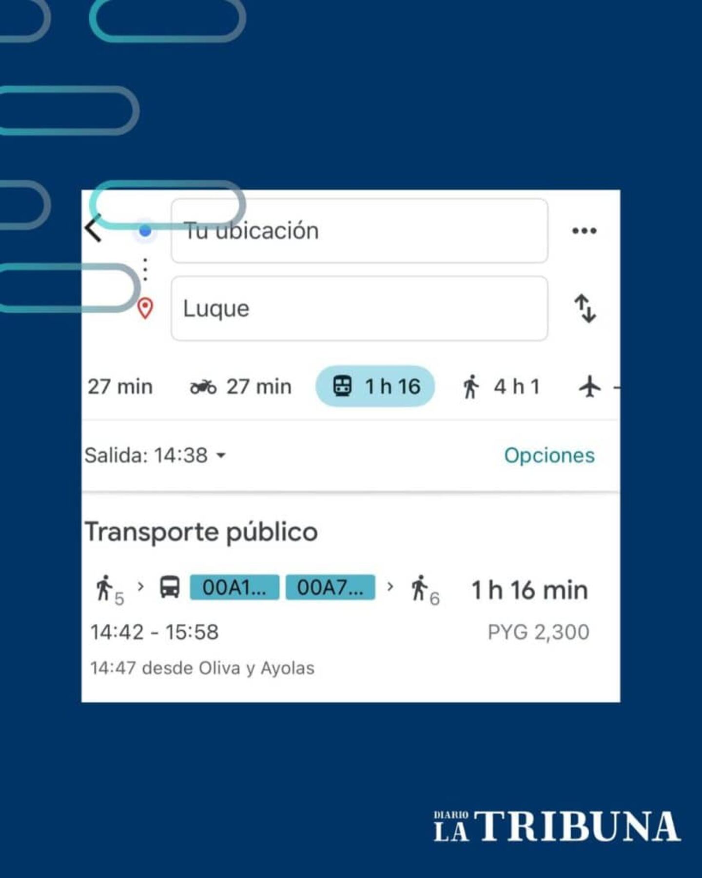 Itinerario de transporte público ya está disponible en Google Maps – La ...